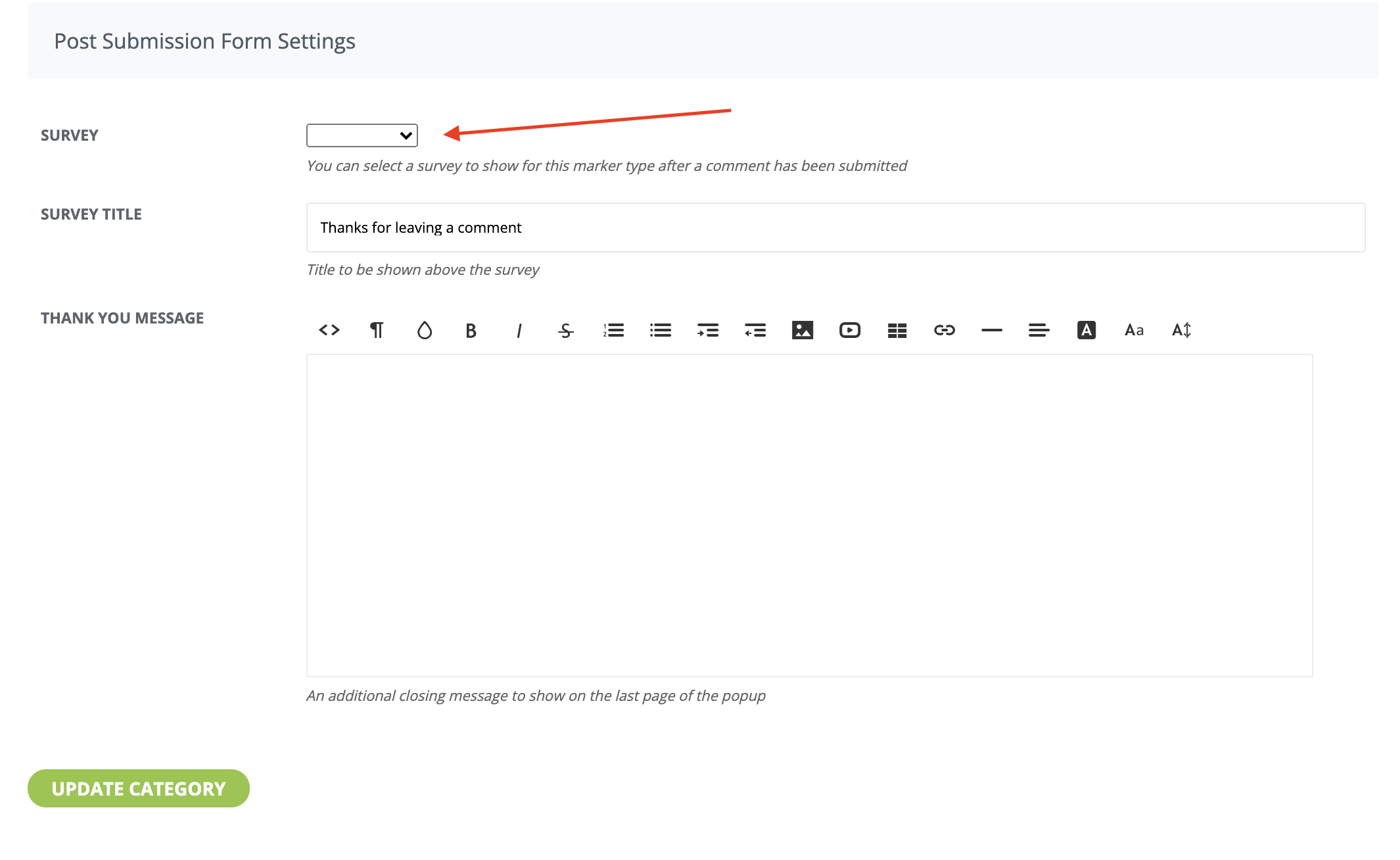 Project Setup - Surveys | Social Pinpoint Classic Help Center